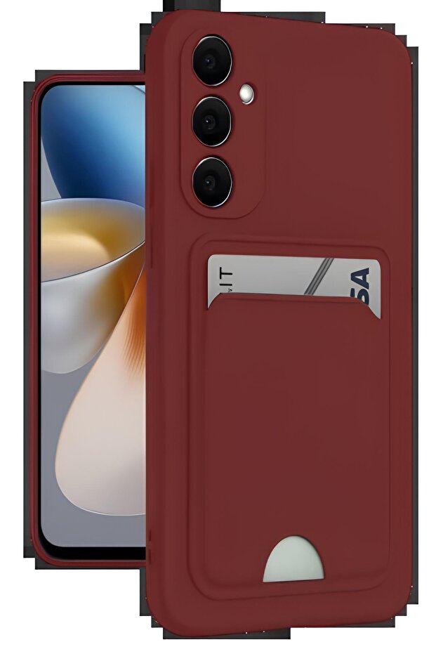 TechTrove Samsung Galaxy M15 Kılıf Kart ve Resim Bölmeli Soft Renkli ...