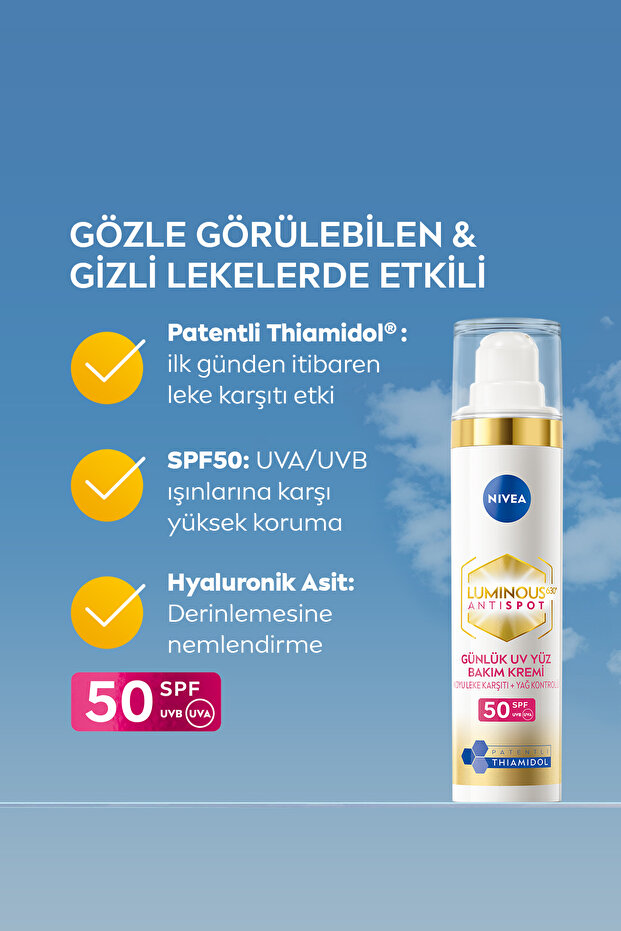 NIVEA Luminous630 Dark Spot Correcting Day Cream 40ml SPF50 and Night ...