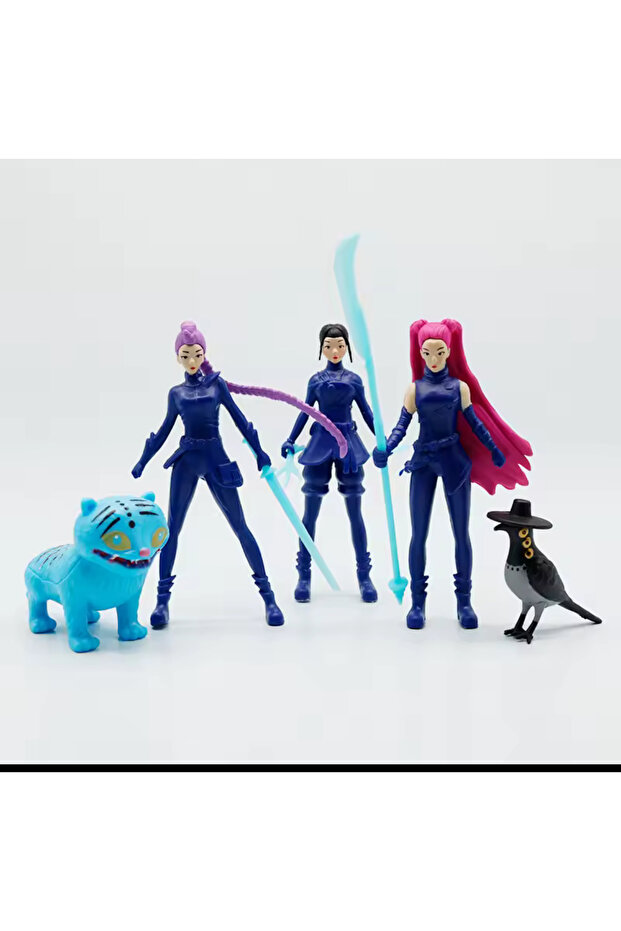 BimBimBo Kpop Demon Hunters figurine set: Derpys, Tiger, Rumi, Mira ...