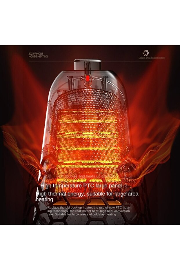 UNİBOX Vertical Fan Heater, Anti-Fall Sensor, Overheating Protection ...