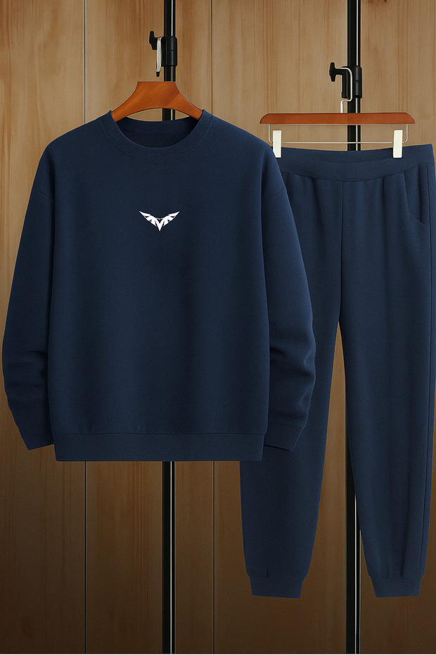 DUBU BUTİK Set de trening Wings Swea tricou Jogger - Bleumarin cu ...