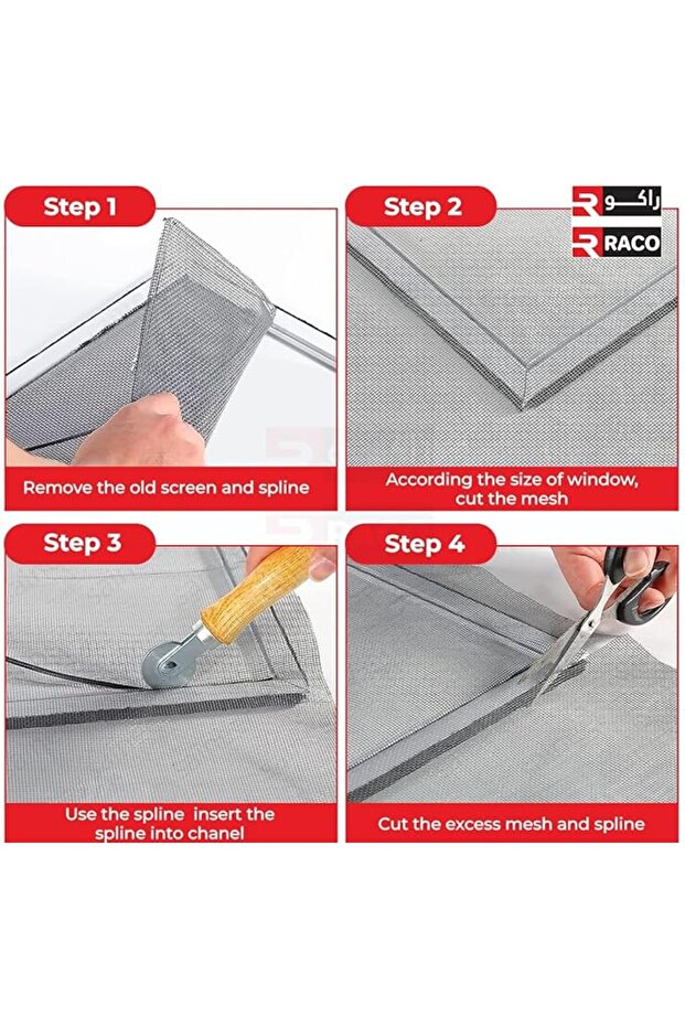 Raco Aluminium Insect Mesh Screen for Windows and Doors (4 ft x 1 m ...