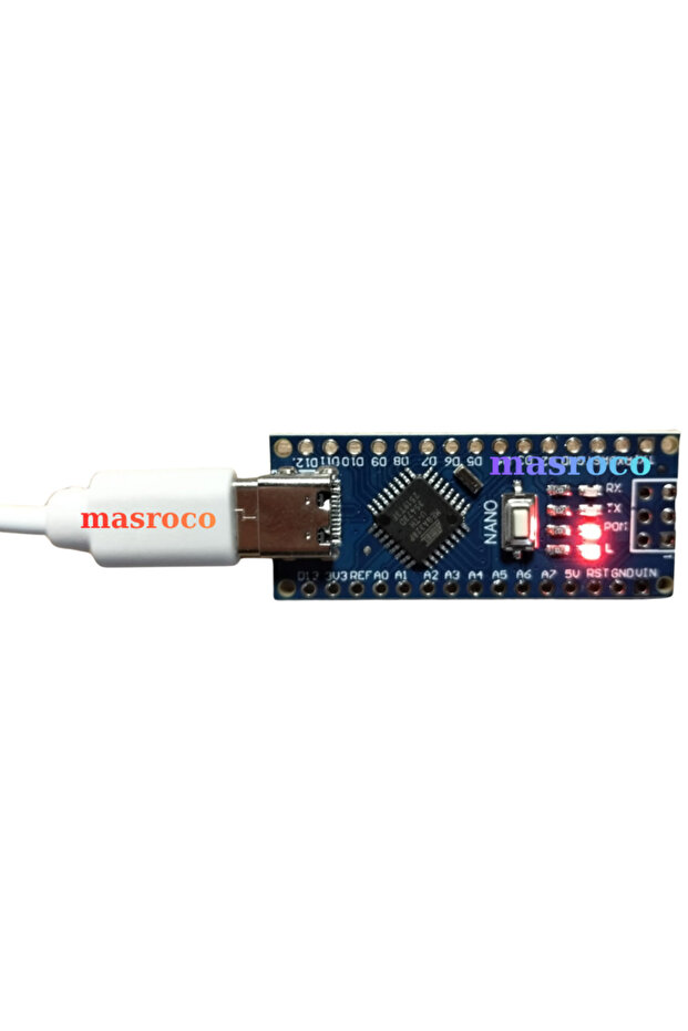 Arduino Nano v3.0 Klon– ATmega328P Type-C (Header + USB Kablo Dahil ...