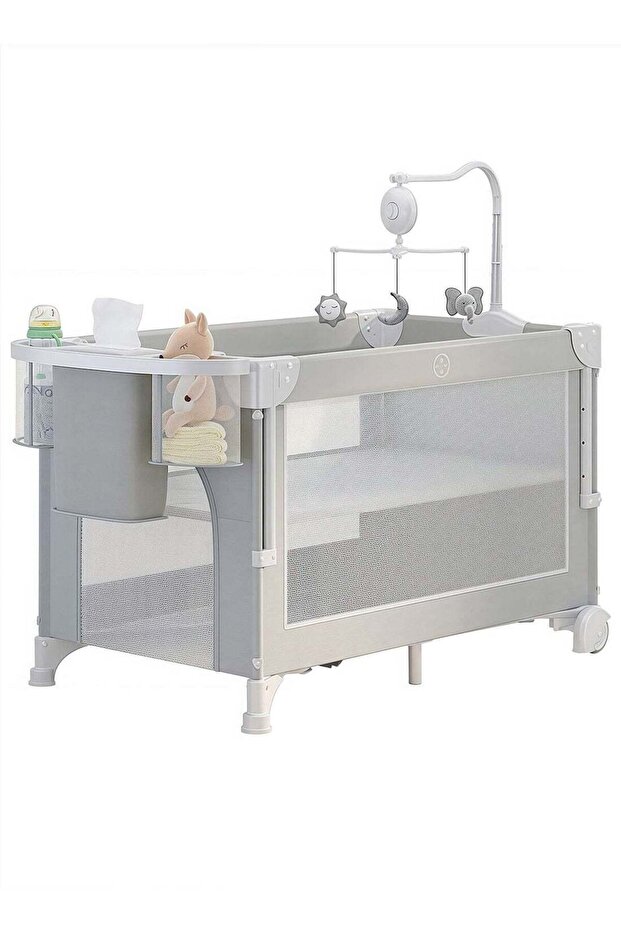 My Baby MaBaby Baby Beside Crib, Portable Double Decker Infant Travel ...