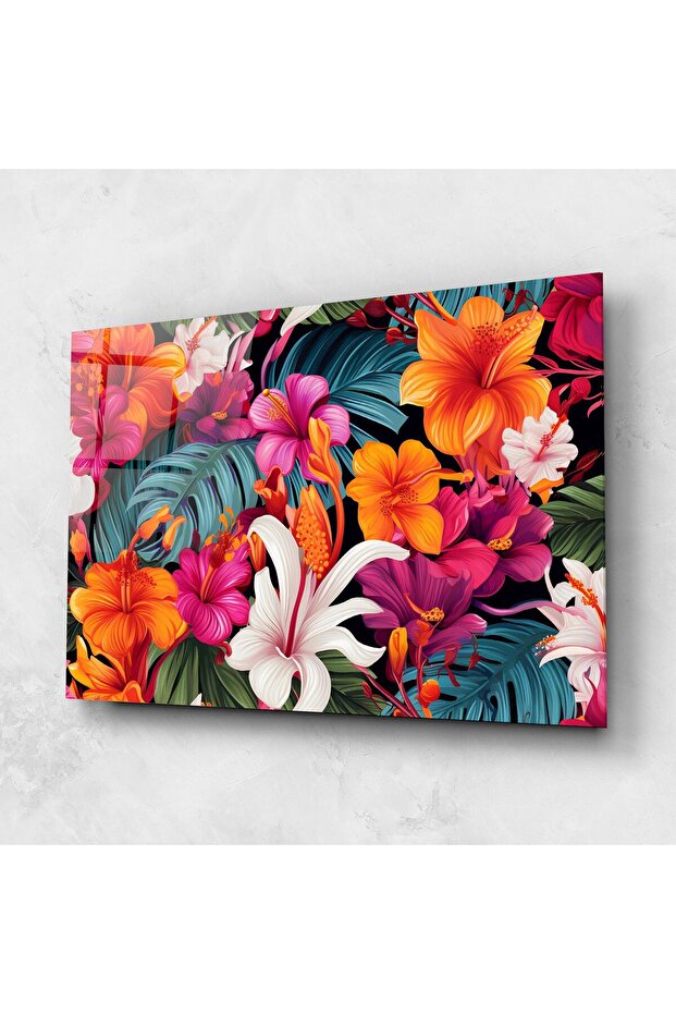 Arthub Glass Painting, Bedroom and Living Room, Exotic Flowers, Exotic ...