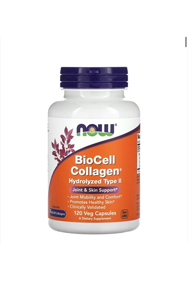 Now Foods Biocell Collagen Hydrolyzed Type 2 120 Veg Capsules - Fiyatı ...