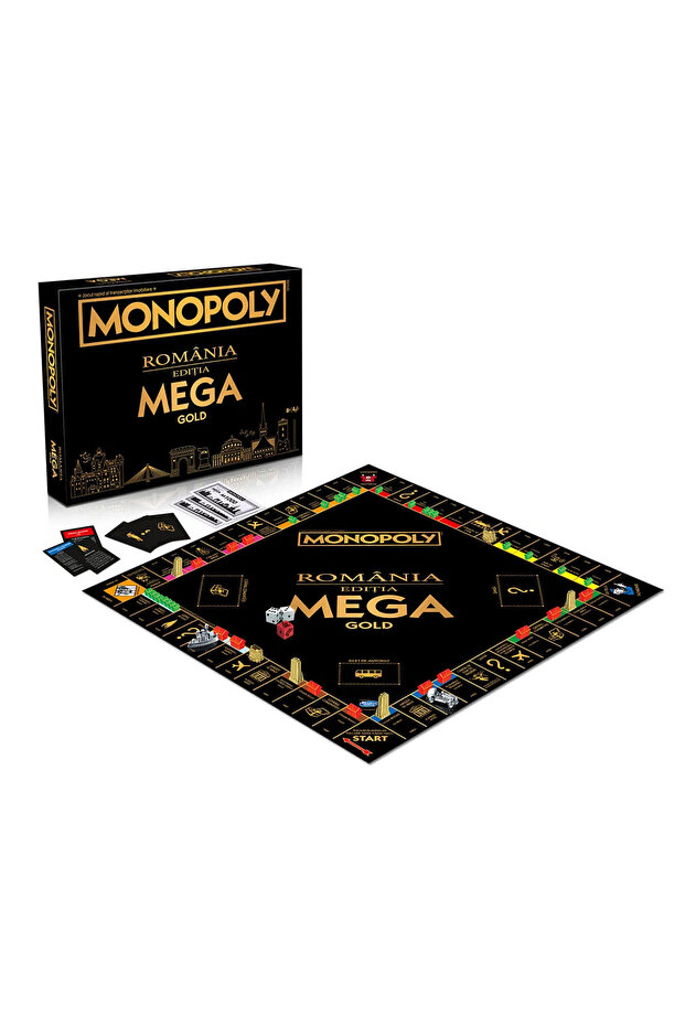 Gameology Monopoly Romania Mega Gold RO – Editie extinsa cu orase si ...