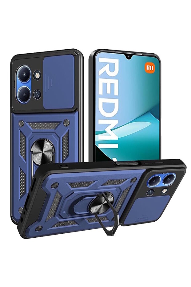 m.tk moveteck Xiaomi Redmi 15C Case Camera Protected Sliding Ring Stand ...