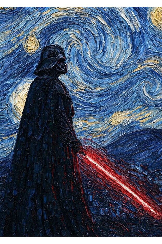 BONANZA Darth Vader x Starry Nights Ahşap Poster - Fiyatı, Yorumları