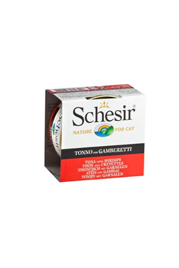 Schesir Cheezer Adult Cat Food, Tuna Flavor with Shrimp Jelly, 85g ...