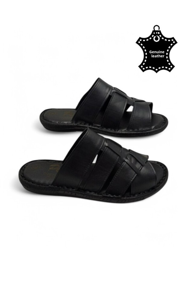 MAGIC SHOES Orthopedic Men's Slippers with Completely Genuine Leather ...