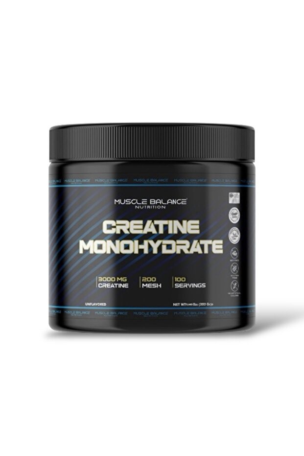 MUSCLE BALANCE Creatine Monohydrate 300 Gr 100 Servis Aromasız Kreatin ...