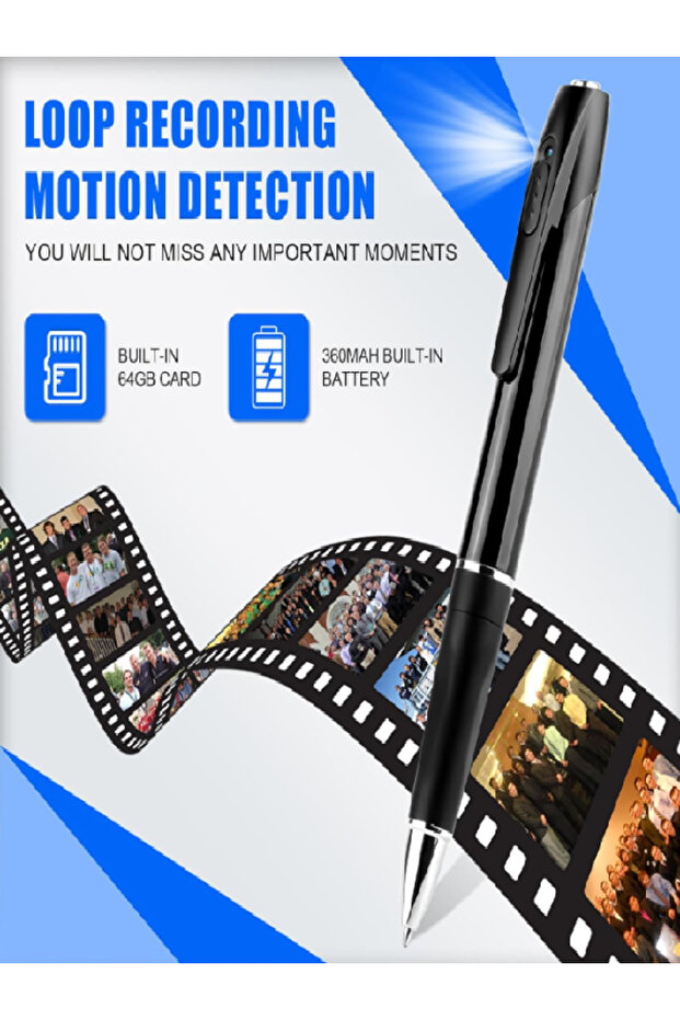 Philips Hidden pen-shaped camera, 1424P HD, spy camera, ultra-long ...