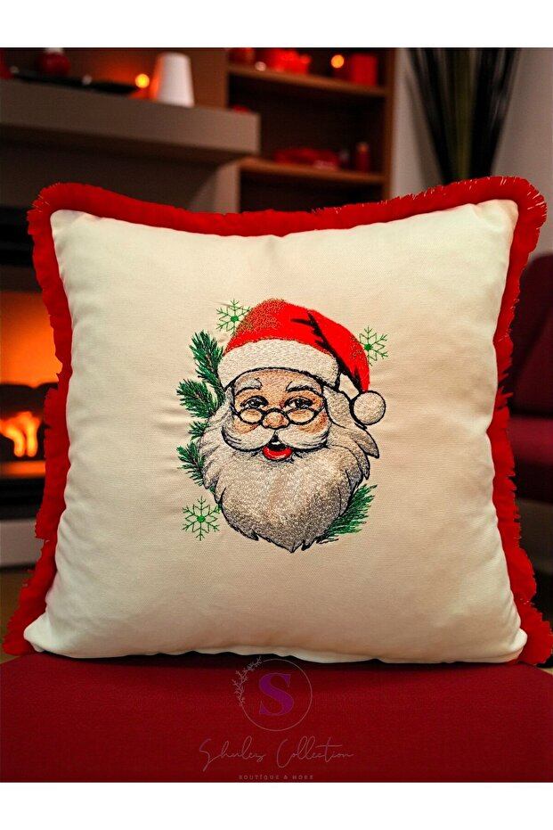 shules collection NOEL BABA БРОДИРАНА ВЪЗГЛАВНИЦА ОТ ПУШКА (43 x 43) 1 ...