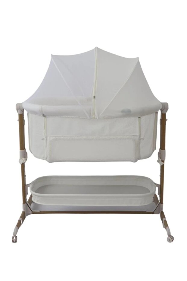 Baby shine Next to Me crib with open side design and built-in ...