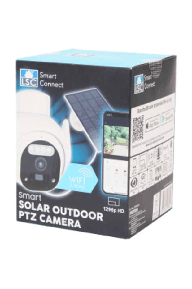 LSC SMART CONNECT Solar-Powered PTZ Camera 1296p HD- Trendyol