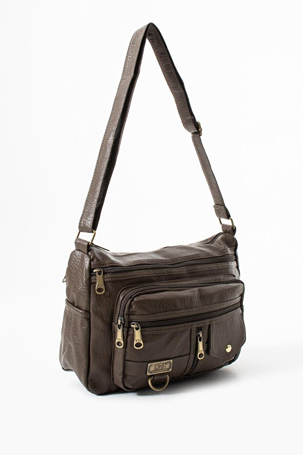 Çanta Trend Yıkama Deri Çapraz Askılı Omuz Çantası Poliüretan Deri ...