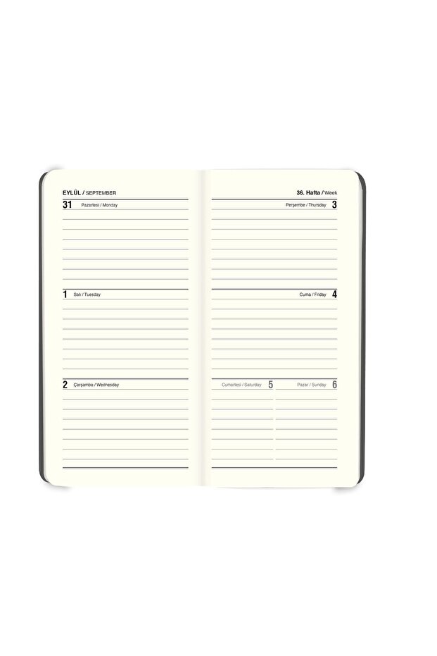 GENC DIJITAL BASKI Keskin 2026- 8*16 Εβδομαδιαίο ημερολόγιο με σκληρό ...