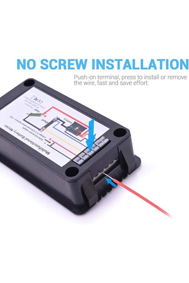 MICTUNING Panel digital wattmeter with voltmeter, ammeter, with shunt ...