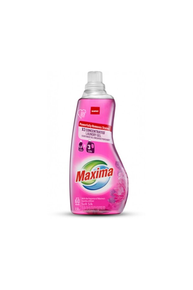 Sano Maxima Power Soft Silk double concentrated laundry gel, 60 washes ...