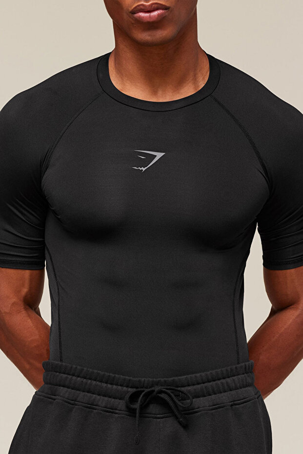 Stylovi GymShark Premium Compression Tişört - Ultra Esnek, Slim Fit Gym ...