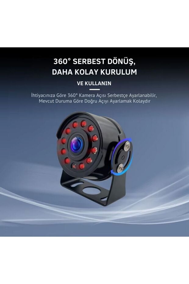 Navistar AHD 1080P/720P Yuvarlak tip Metal Kasa 11 Ledli Gece Görüşlü ...