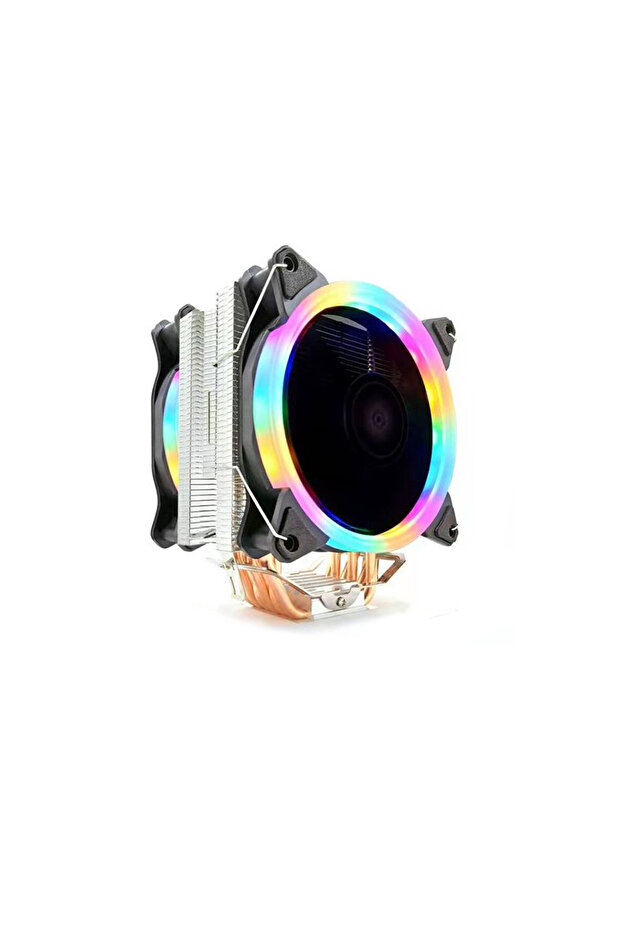 Snowman T6 Ultra 6 İşlemci Soğutucu Bakır Kanallı Rainbow Cooler Fan ...