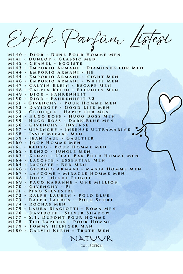 Natuur Collection M119 Gior gio Ar mani - Black Code Unisex / Erkek ...