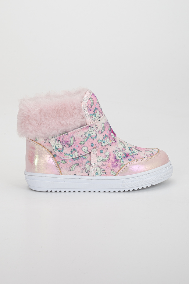 PİNGU حذاء لتقويم العظام بنعل خفيف مطبوع عليه فرو وحيد القرن للفتيات ...