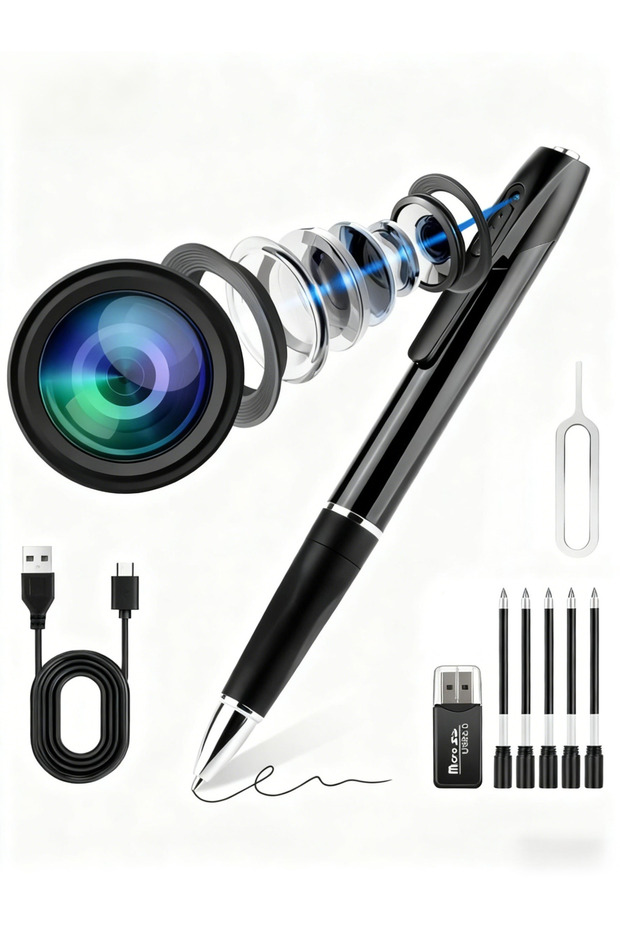 Philips Hidden pen-shaped camera, 1424P HD, spy camera, ultra-long ...