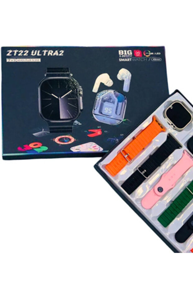 OEM Smartwatch ZT22 Ultra2 Gift Set with 7 Bracelets, Wireless Charger ...