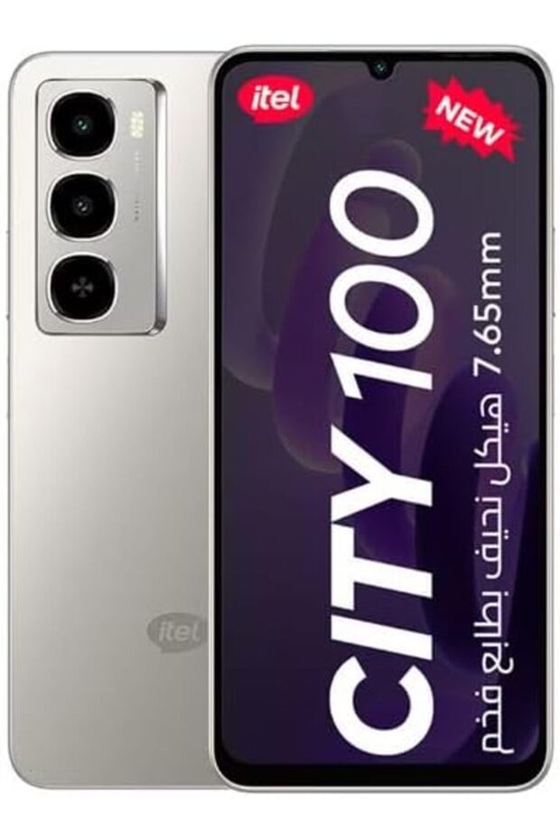 İtel سيتي 100 ثنائي الشريحة (تيتانيوم نقي) - 4 جيجابايت رام، 256 ...