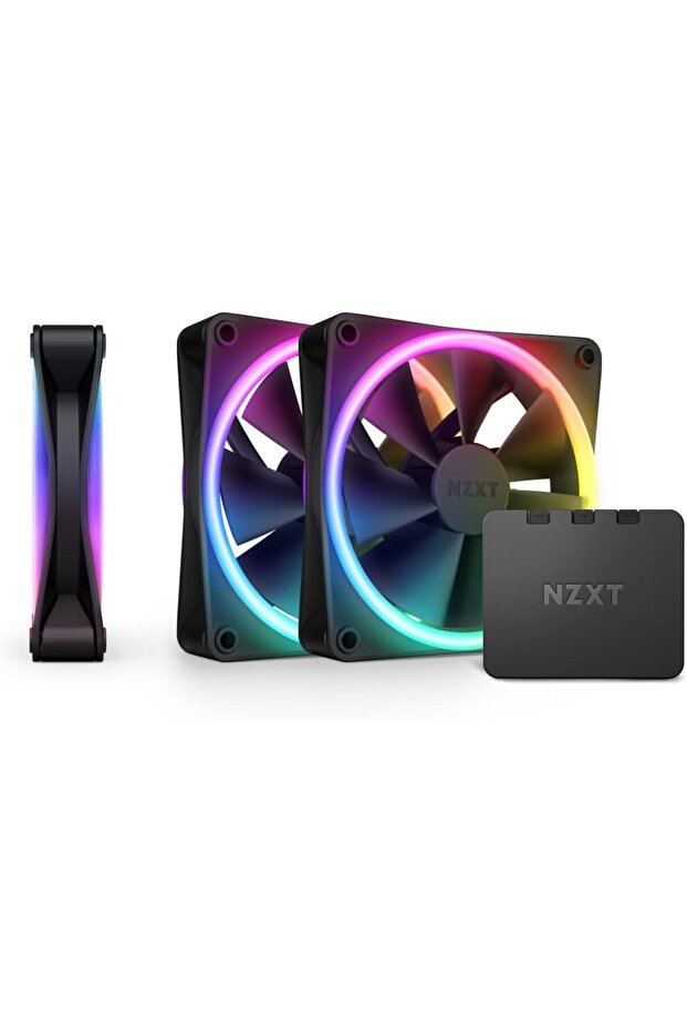 Nzxt F120 RGB Duo Triple Pack - 3x120mm Dual-Sided RGB Fans with ...