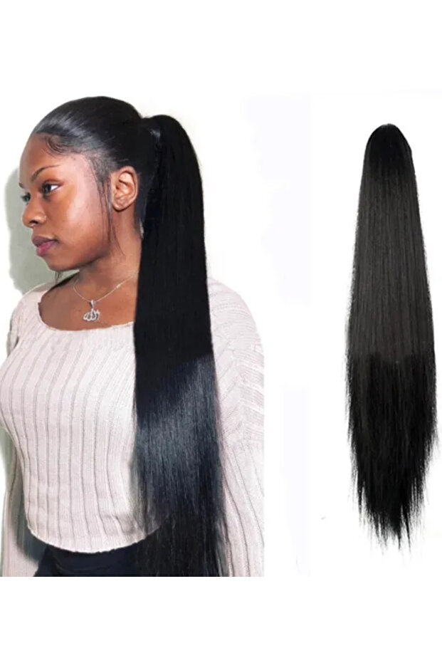 Muchmy Clip-On Ponytail Hair Extension Realistic Long Volume Womens ...