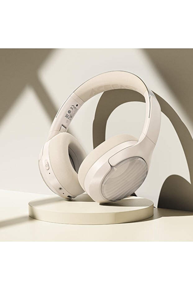 Acefast Căști wireless Bluetooth 5.4 cu ANC, sunet 3D Hi-Fi, USB-C ...