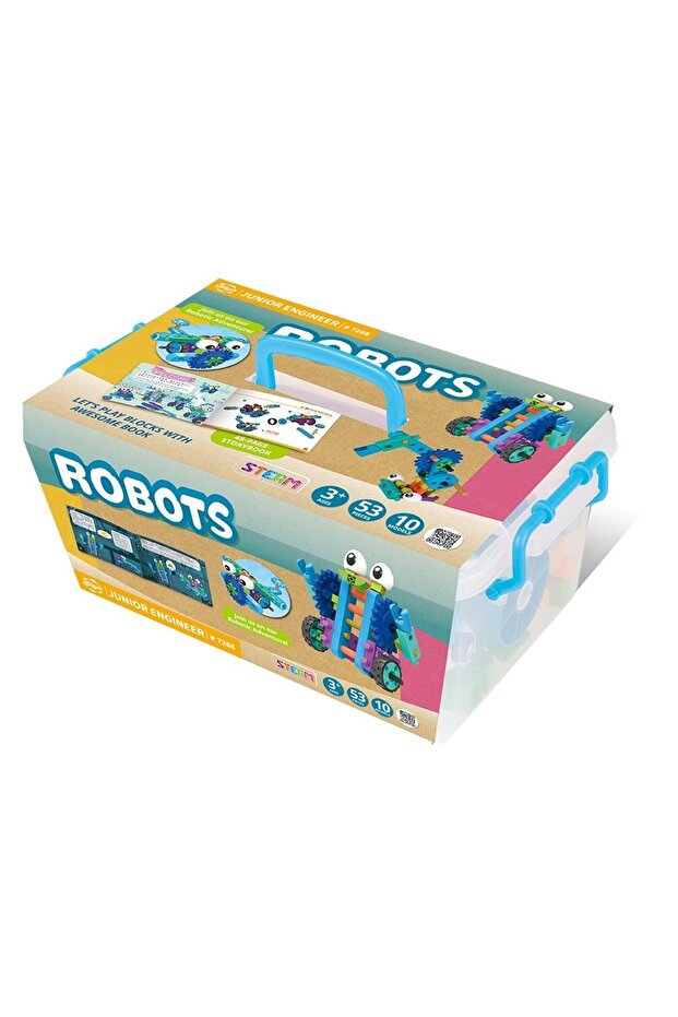 Gigo Toys Kit STEM de construit roboti, Genius Toy, pentru joaca acasa ...