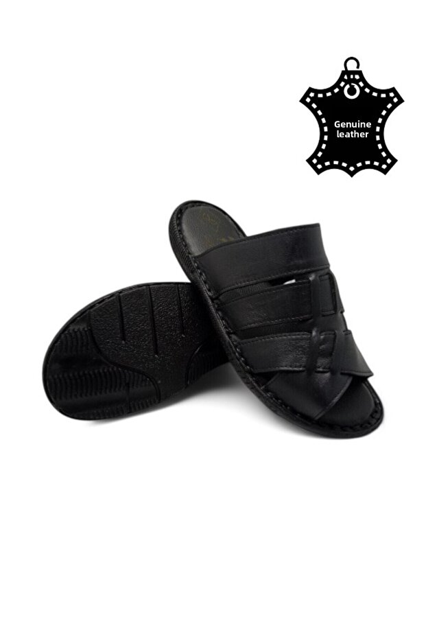 MAGIC SHOES Orthopedic Men's Slippers with Completely Genuine Leather ...