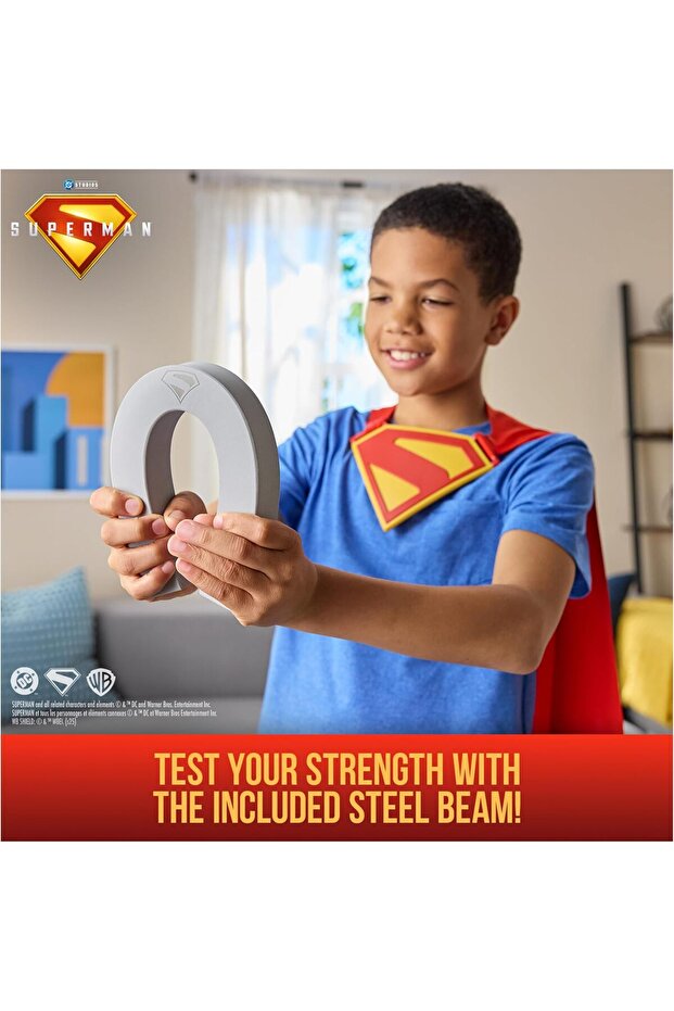 DC COMICS Superman Power Cape Costume for Kids with Chest Shield (Ages ...