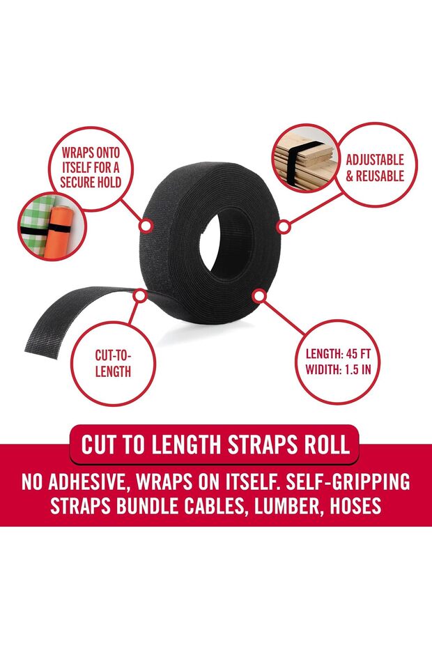 VELCRO Brand One-Wrap Cable Ties - Reusable Fasteners to Keep Wires and ...