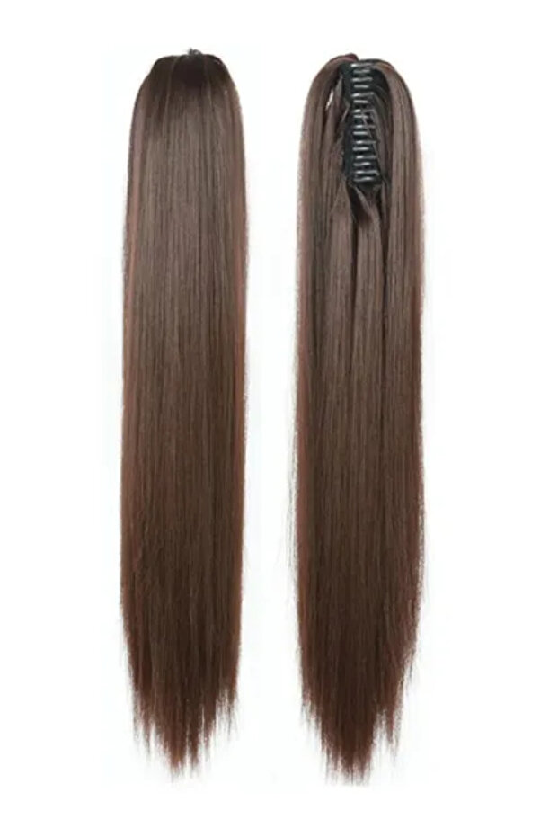 Muchmy Clip-On Ponytail Hair Extension Realistic Long Volume Womens ...