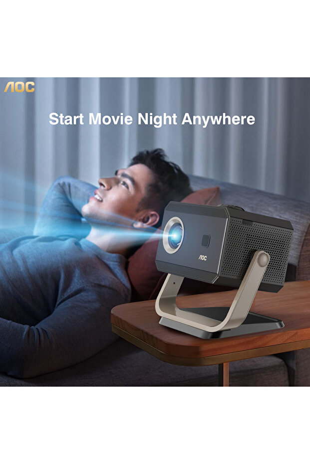 AOC Versatile Portable Projector Full HD 4K/1080P 15000 Lumen with ...