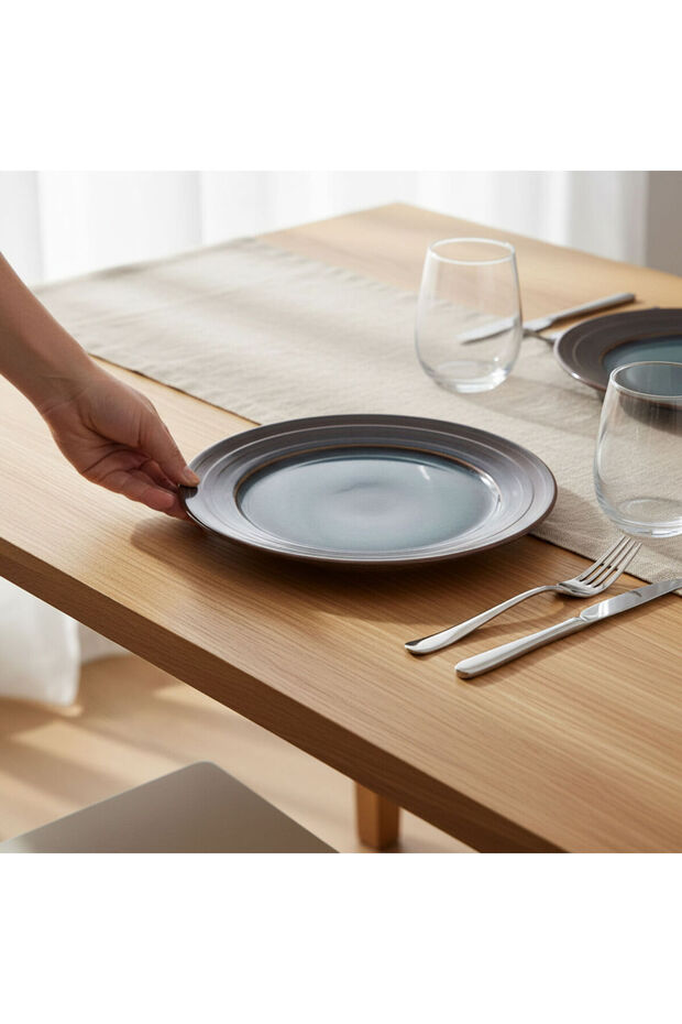 Güral Porselen Valeron 6 Adet 20 Cm Pasta Tabağı Reaktif Oasis Vr 1131 ...