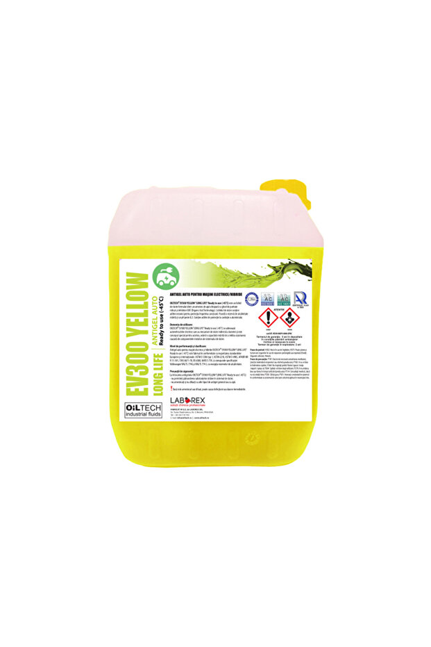 Oiltech Antigel auto pentru masini electrice, EV300 YELLOW LONG LIFE ...