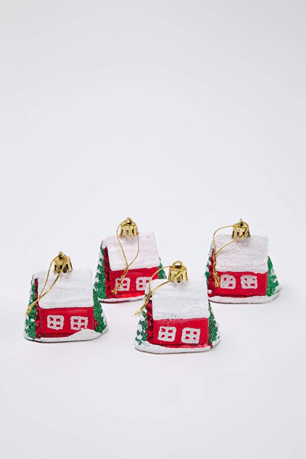 Trendyol Home Ornament pentru brad de Crăciun în formă de casă din 4 ...