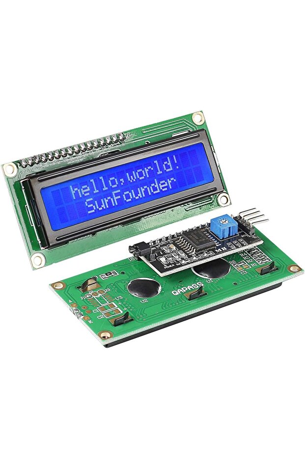 SUNFOUNDER I2C/IIC/TWI 16x2 LCD Display Module Compatible with Arduino ...