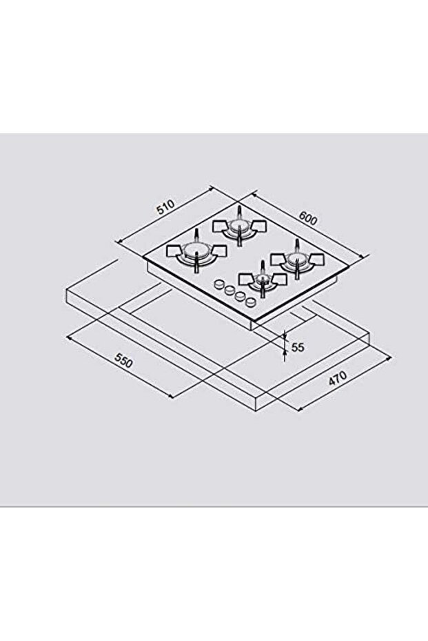 Master Gas 60 cm Tempered Glass Gas Hob, 4 Burners, Heavy Grates, Auto ...