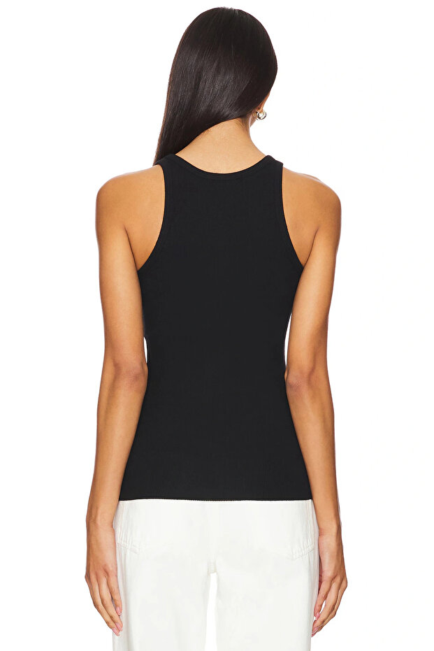 MetuCA Top negru pentru femei, cu guler halter, care îmbrățișează ...