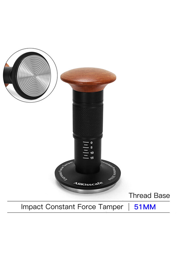Choice 51MM Thread Base AliKisscafe Coffee Tamper Impact 4 Spring ...