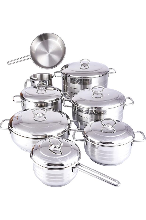 MISTERCOOK Mr Cook 14-Piece Stainless Steel Cookware Set - M, Chef ...
