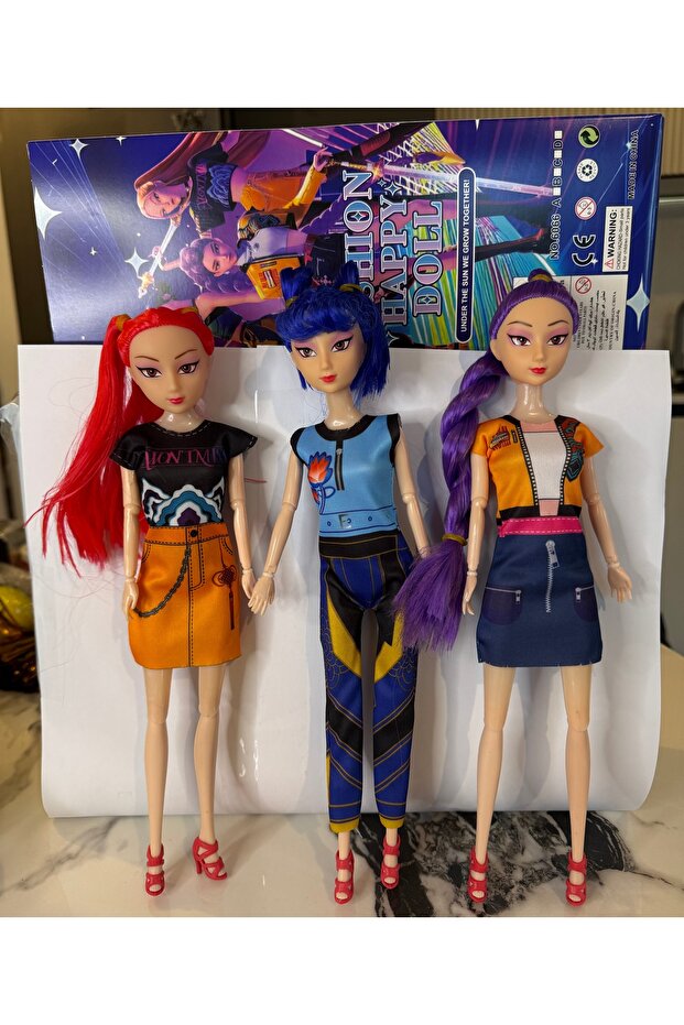 K-POP KPOP DEMON HUNTERS FASHION HAPPY DOLL 30cm HUNTRIX VANATORII DE ...